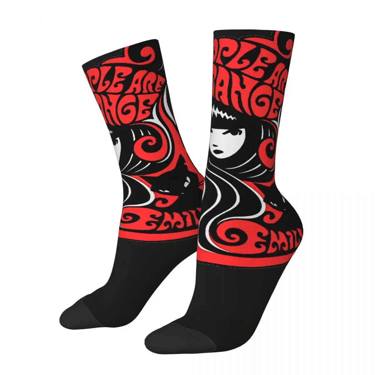 Happy-Funny-Men-s-compression-Socks-People-Vintage-Harajuku-Emily-The ...
