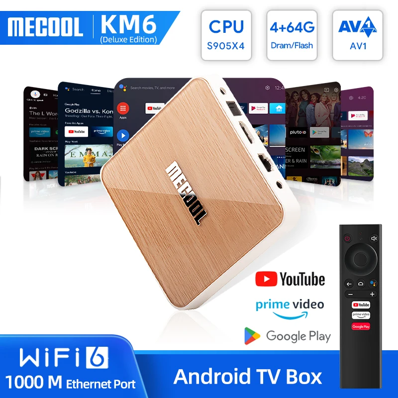 MECOOL-KM6-TV-Box-Media-Player-Wifi-6-Google-Certified-Android-10-0-4GB ...