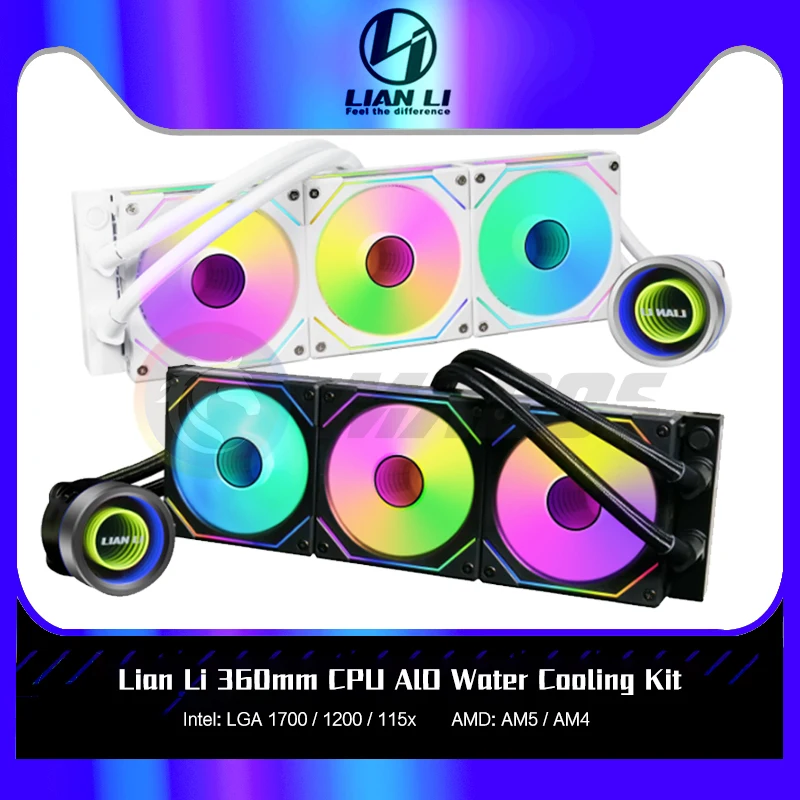 LIAN-LI-GALAHAD-II-TRINITY-SL-INF-CPU-Watercooler-360-AIO-Water-Cooling ...