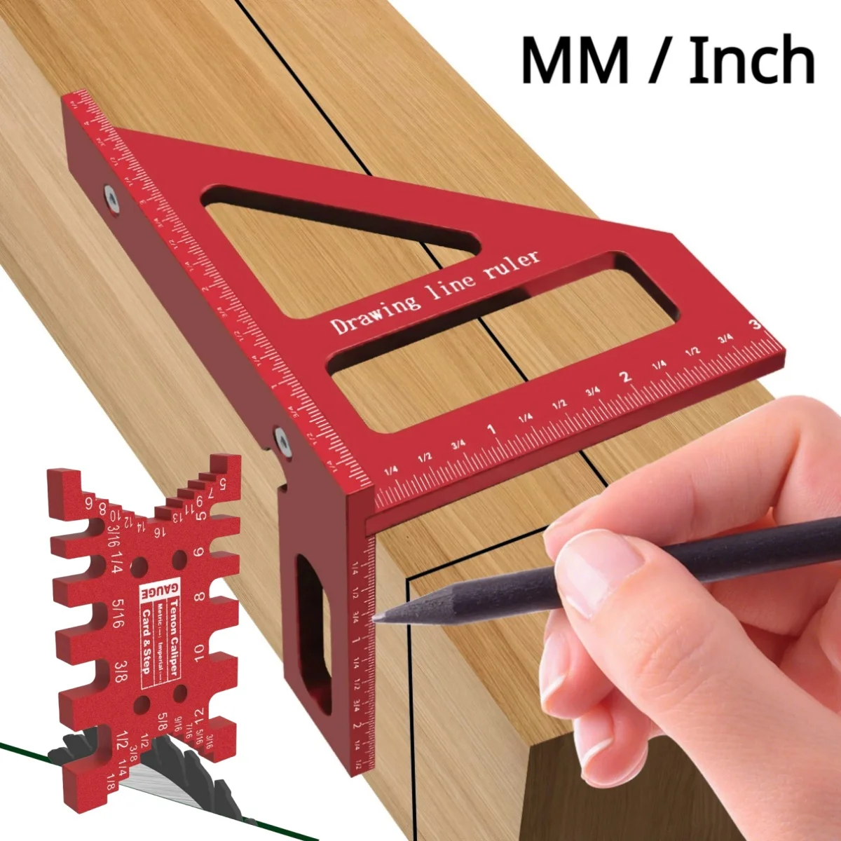 Alum-nio-Pra-a-transferidor-e-Tenon-Gaps-Gauge-Kit-Carpintaria-Tenon ...