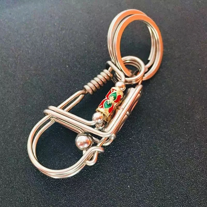 Stainless-Steel-Handicraft-Keychain-Bamboo-Joint-Waist-Polishing-Color ...