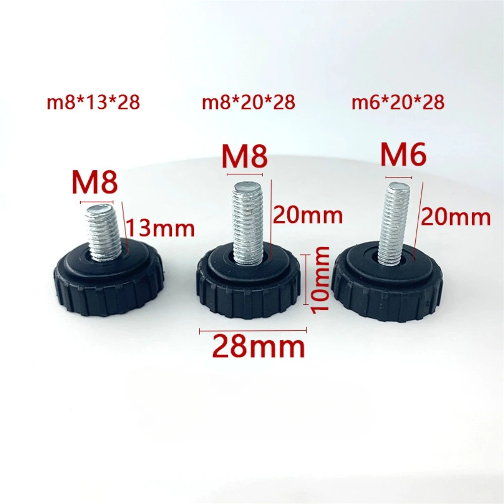 M4-M5-M6-M8-Thumb-Screws-Plastic-Black-Round-Head-Knurled-Knob-Grips ...