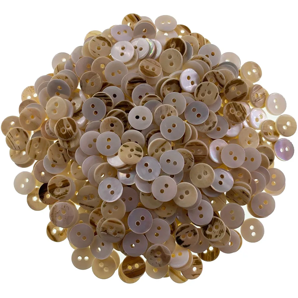 100Pcs-3-8-Natural-Shell-Buttons-2-Hole-Mother-of-Pearl-Button-For ...