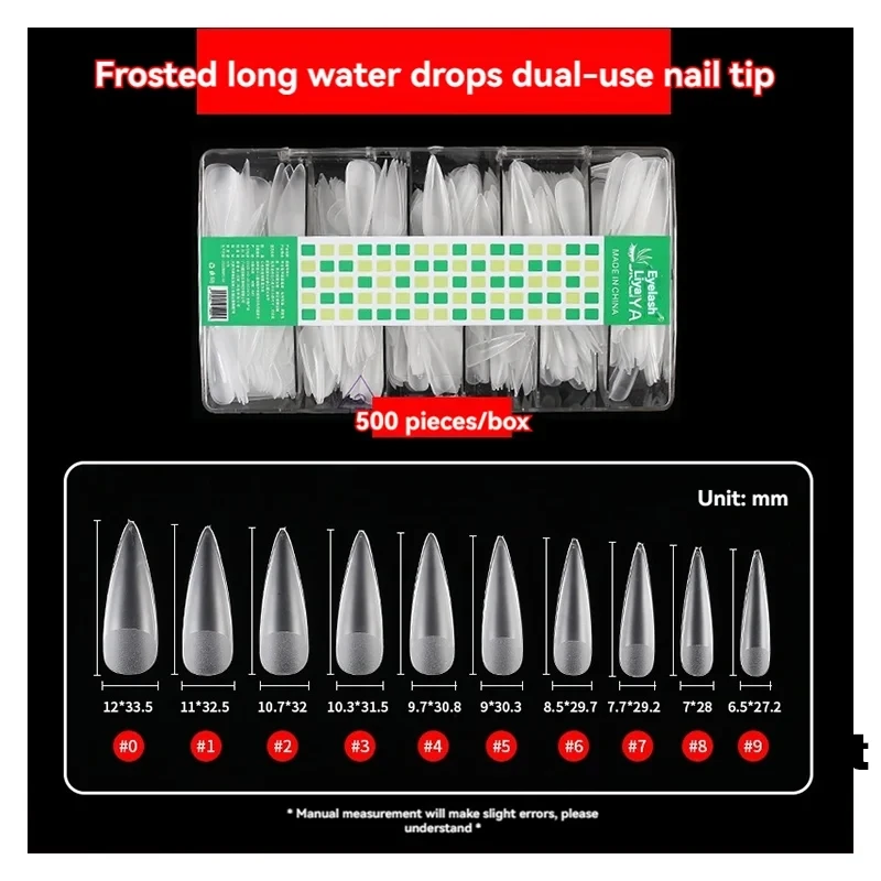 120pcs-The-New-Transparent-Semi-frosted-Nails-Are-Fully-Fitted-With ...