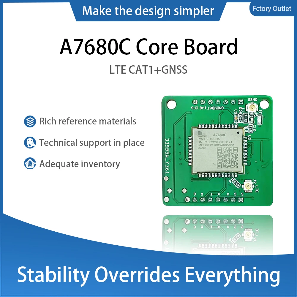 SIMCOM A7680C 4G Cat1 Module Development Core Board A7680C LTE CAT1 ...