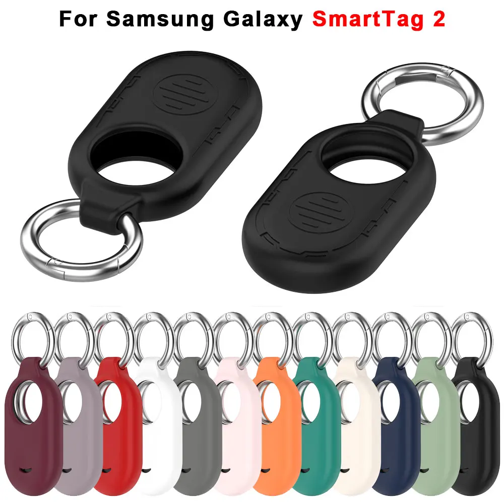 For-Samsung-Galaxy-SmartTag-2-Locator-Case-Keychain-Anti-lost-Cover ...