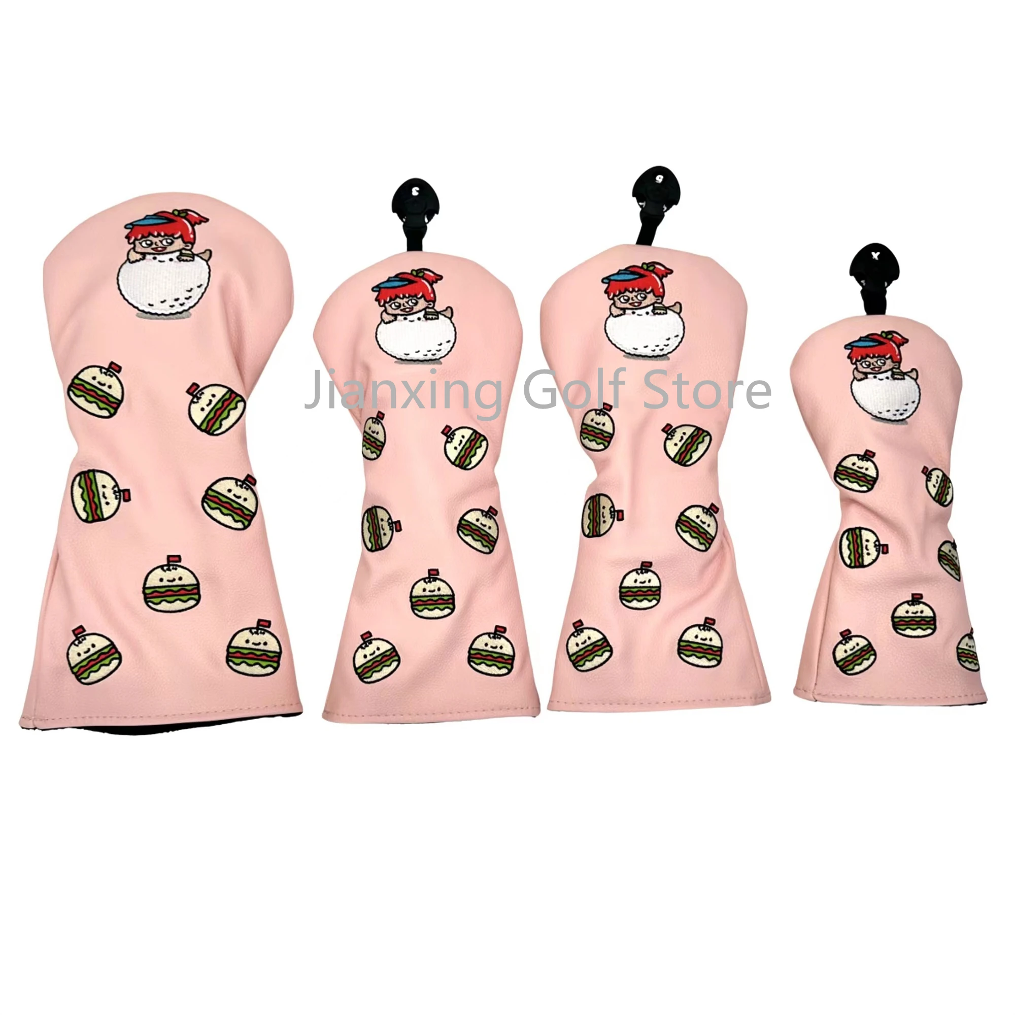 Golf Snowman pattern Head cover Driver Head Covers Fairway Wood Head ...