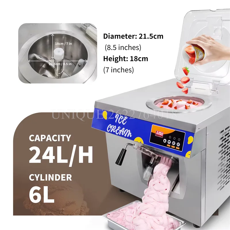 1350W-6L-Automatic-Desktop-Small-Hard-Ice-Cream-Maker-Machine-for ...