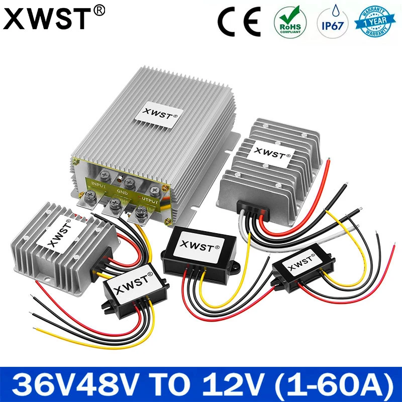 Dc Dc Converter 36v 48v To 12v 3a 5a 10a 15a 20a 25a 60a Power Inverter Step Down Buck Regulator ...