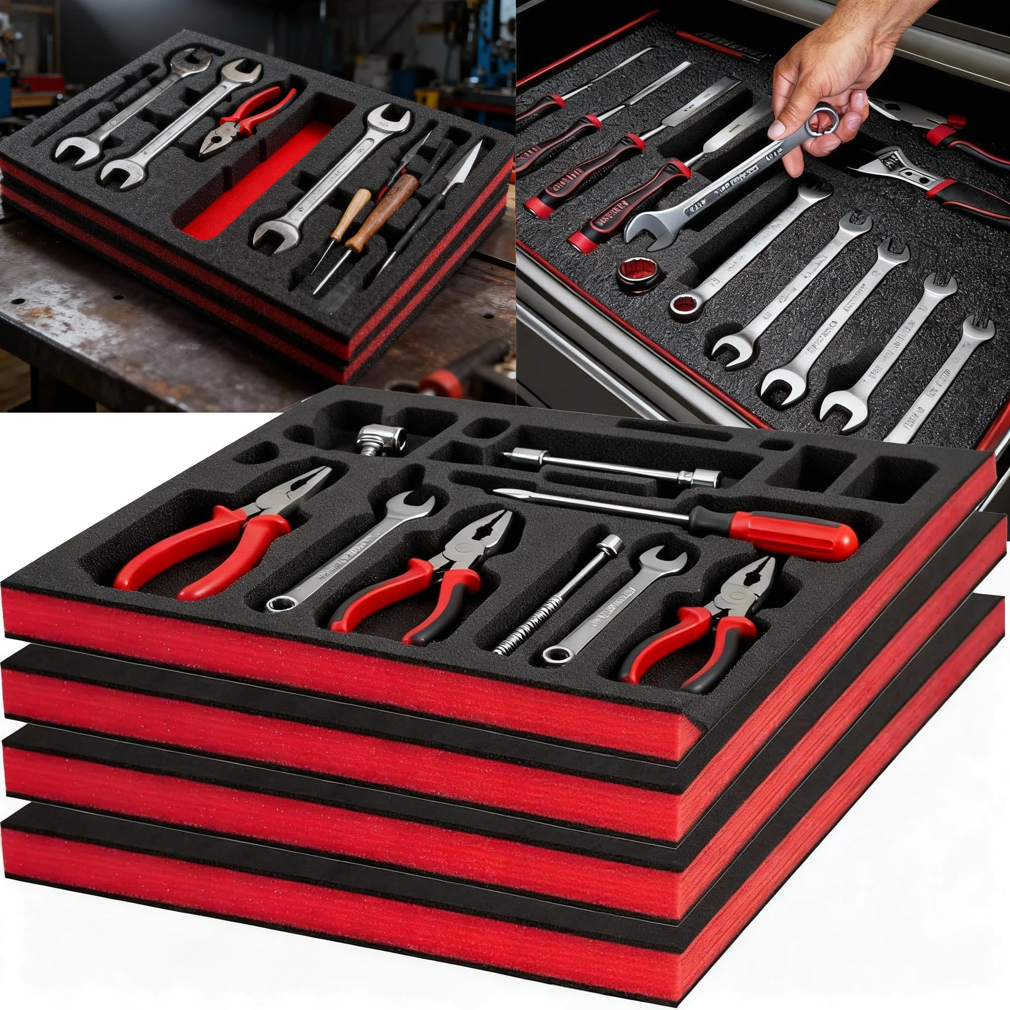 Cuttable Tool Box Foam Inserts for Cases,Tool Box Liner Polyethylene ...