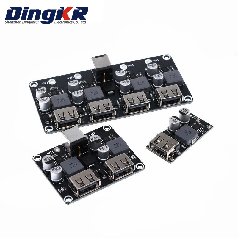 Dingkr USB QC3.0 QC2.0 DC DC Buck Converter Charging Step Down Module 6 ...