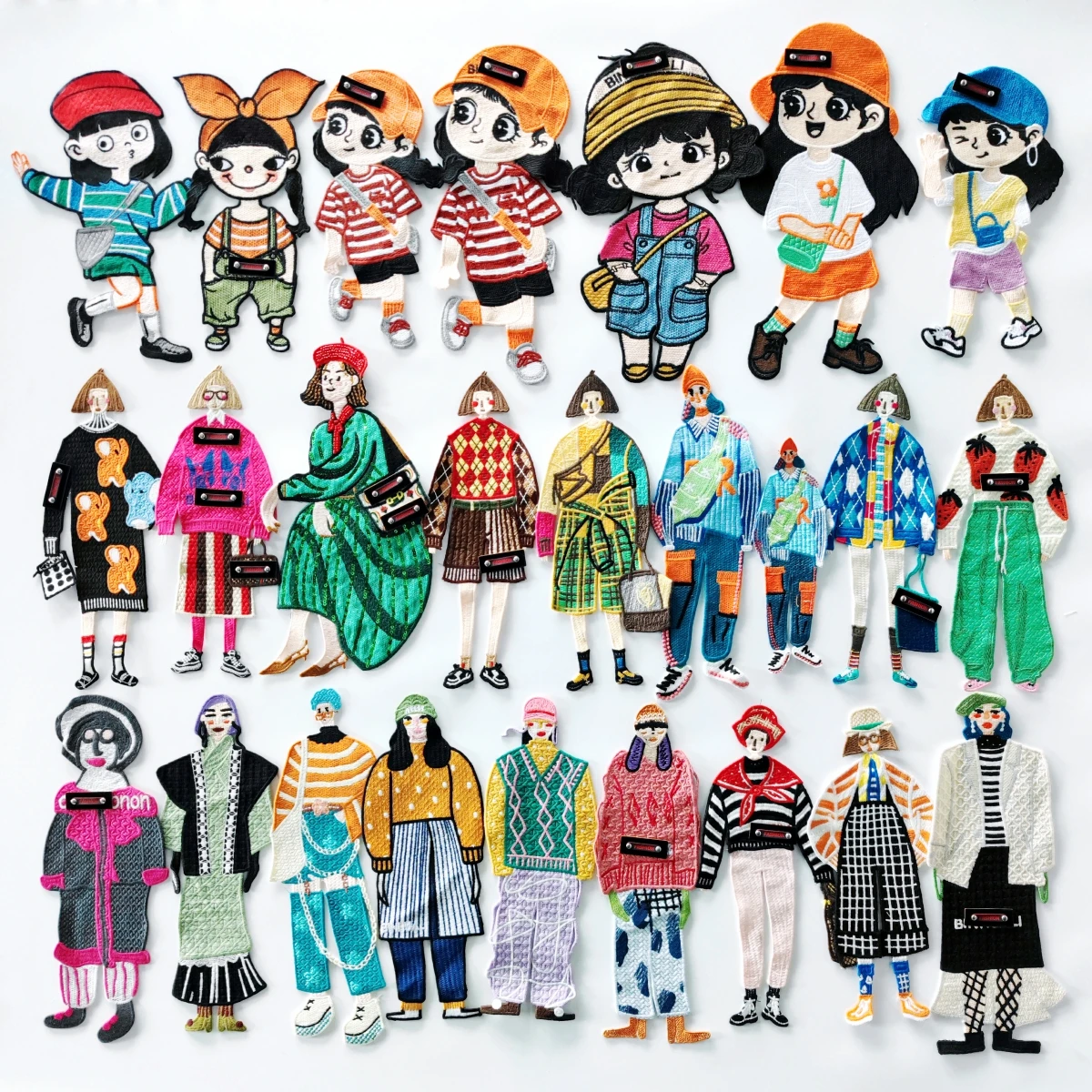 Embroidery Fashion Woman Badges,girl Patch,charactor Cartoon Girls ...