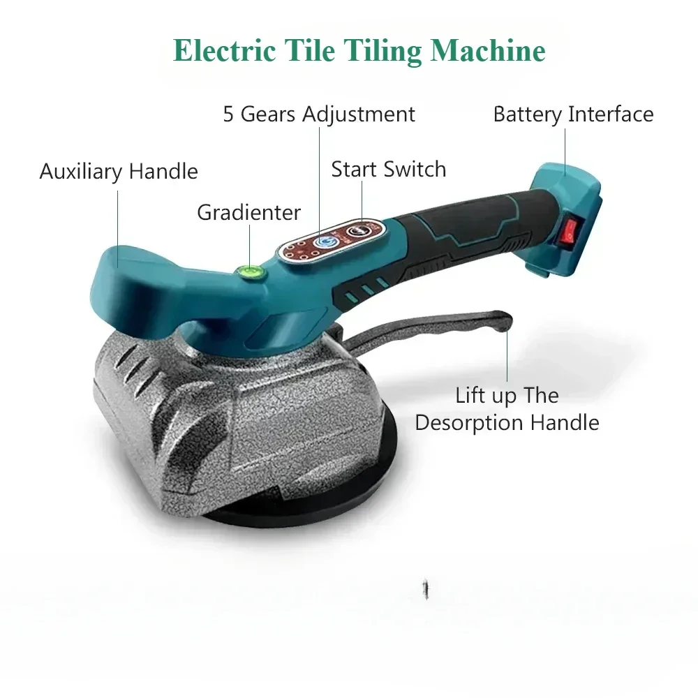 Electric Tile Tiling Machine Cordless High Loading Capacity Wall Floor