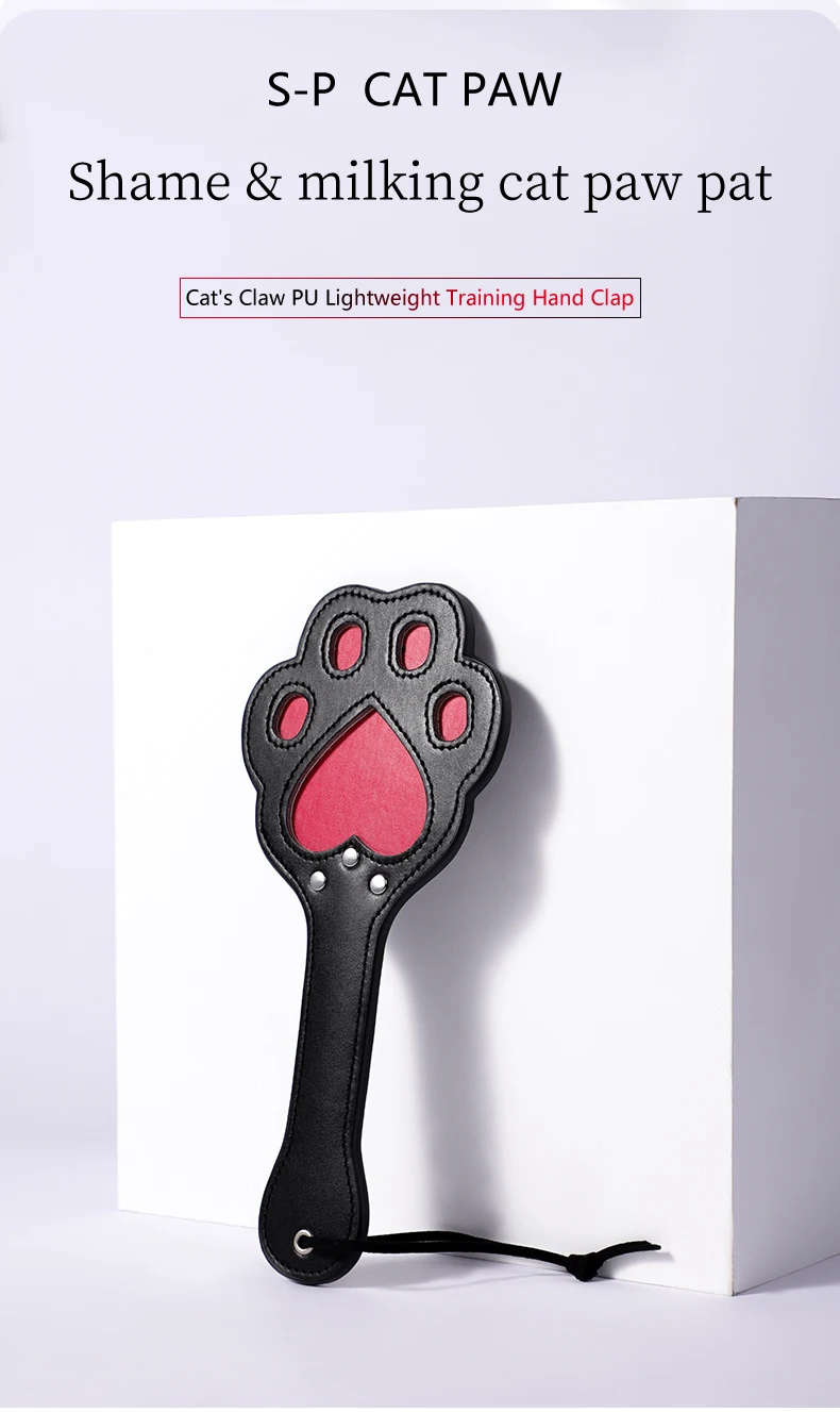 BLACKWOLF – palette de fessée BDSM, mignon, battement de griffe de chat, esclave, produits SM ...