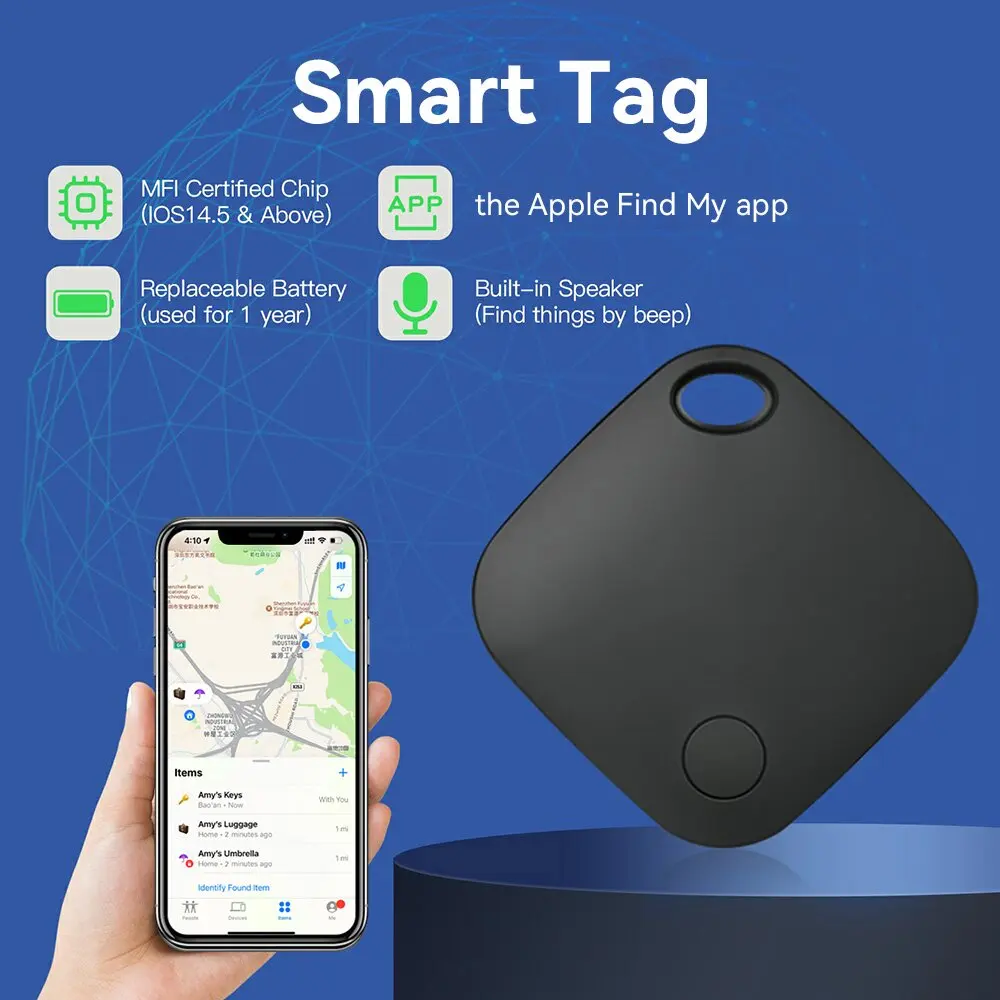 Rastreador-de-etiqueta-inteligente-con-Bluetooth-localizador-de-baja-potencia-superfino-para ...