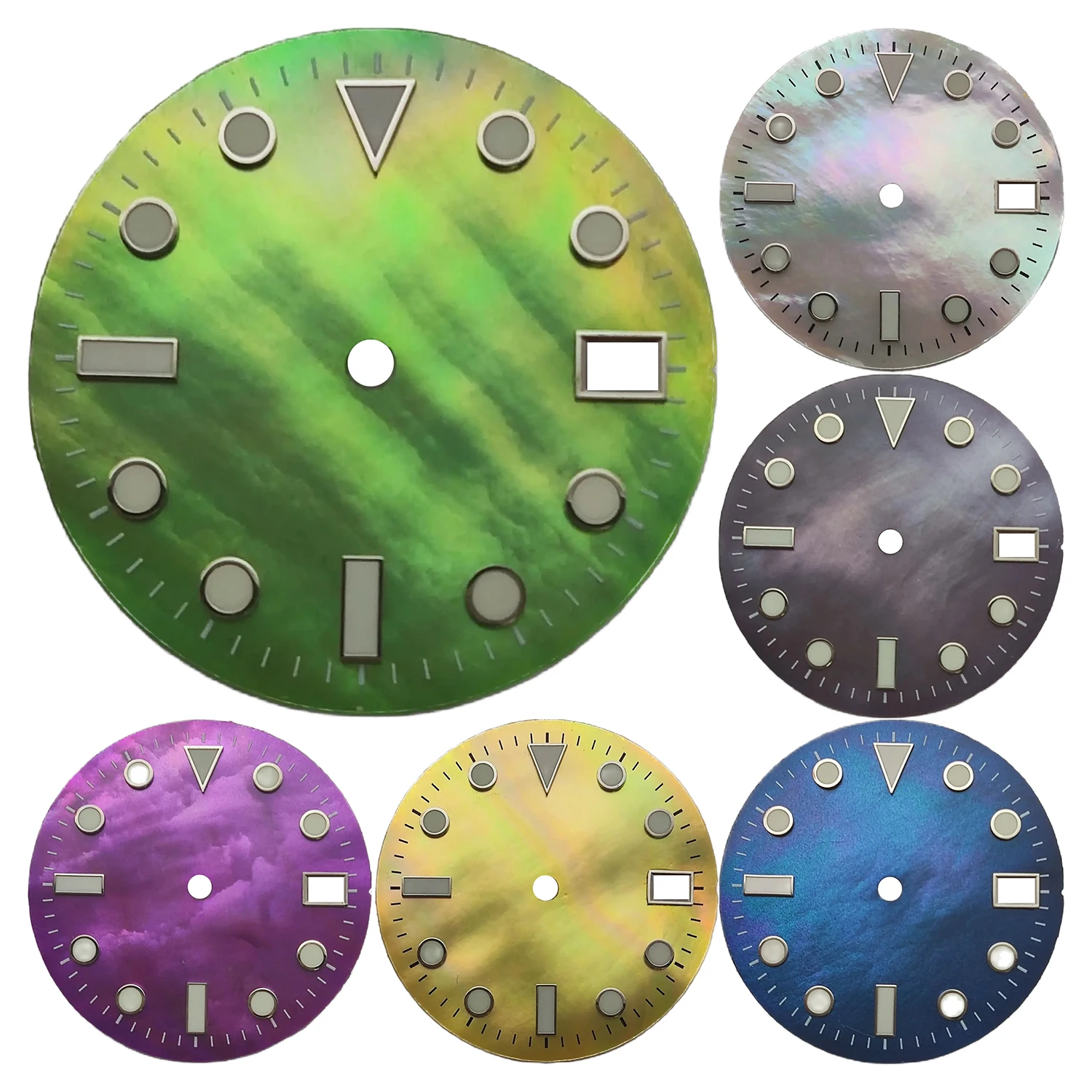 Custom-LOGO-28-5mm-Watch-Dial-Single-Date-Sterile-Face-Solid-Color ...