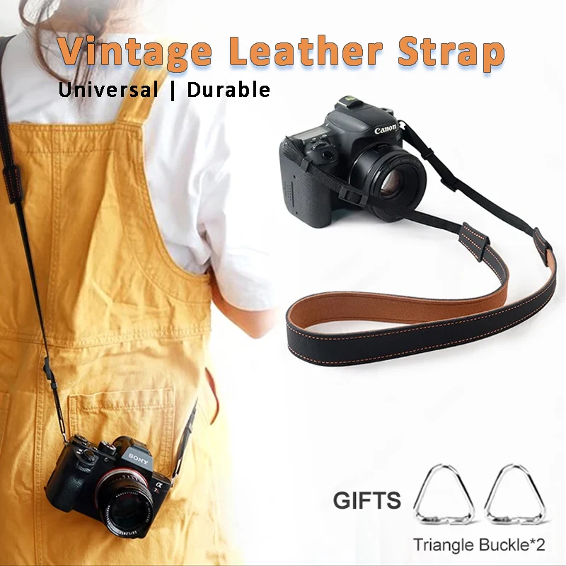 Leather-Camera-Strap-Shoulder-Rope-Shoulder-Strap-Universal-Strap-Wrist ...