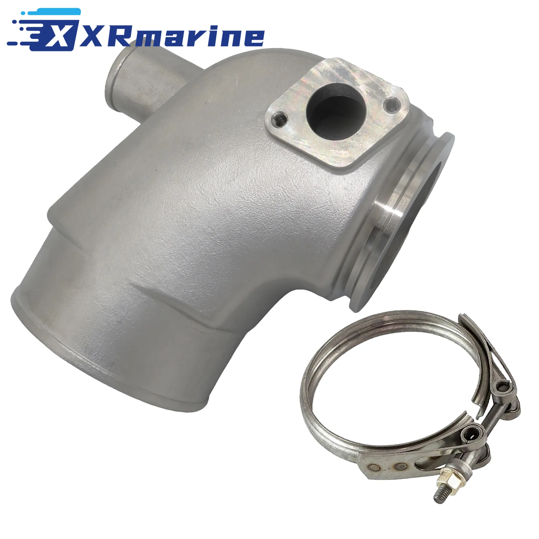 861289 Boat Engine Exhaust Mixing Elbow with V Clamp 842993 for Volvo ...