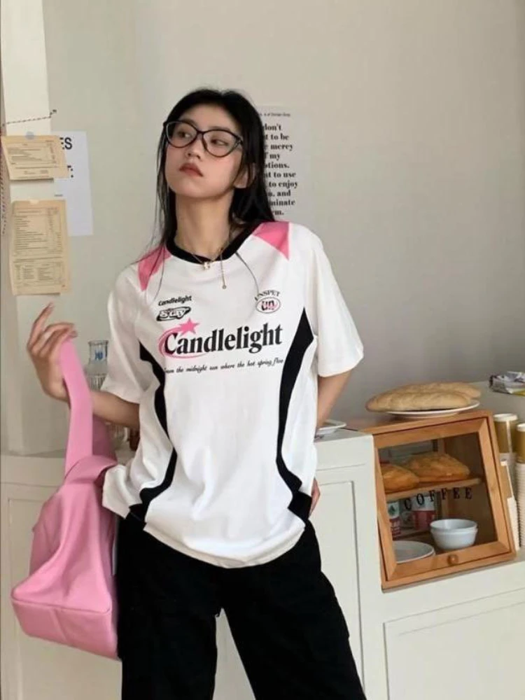 Camisetas-Y2K-para-hombre-y-mujer-Tops-deportivos-con-estampado-de ...