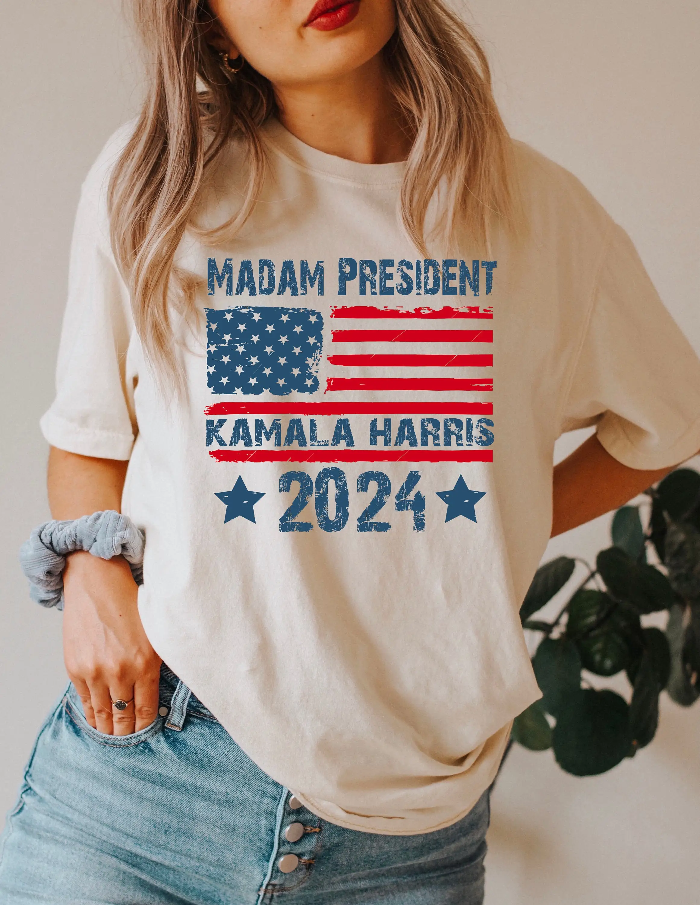 Kamala-T-Shirt-Madam-President-Harris-2024-Election-Shirts-Rally ...