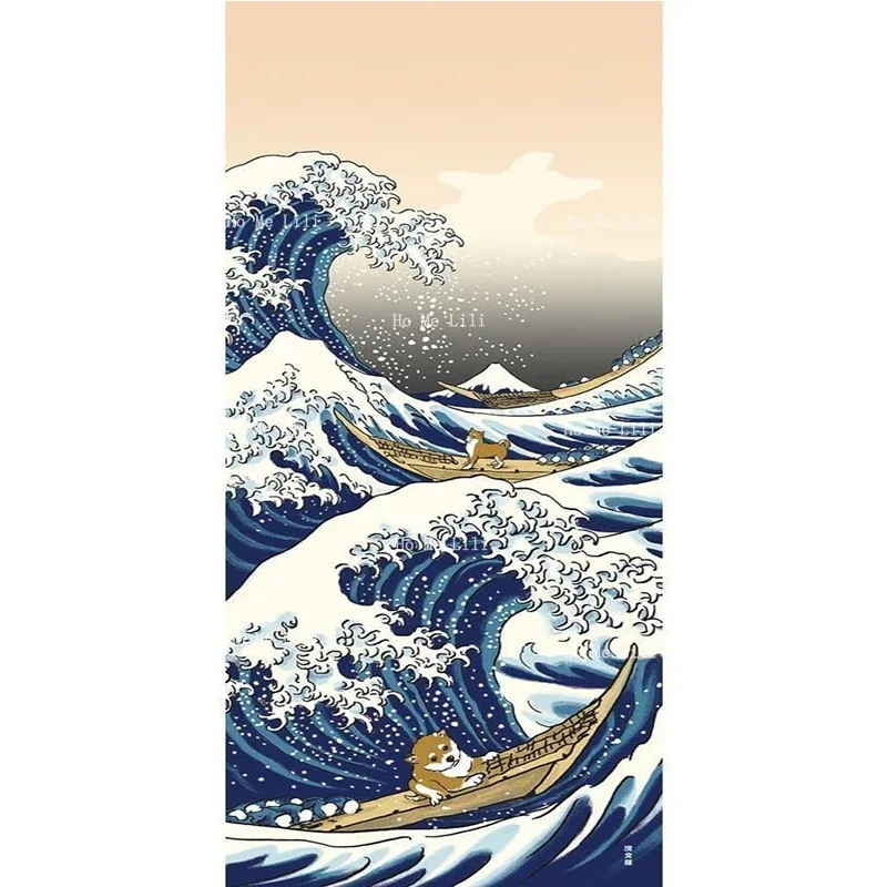 Shiba-Inu-In-Great-Wave-Kanagawa-Chusen-Tenugui-Quick-Dry-Towel ...