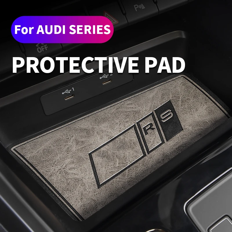 Logo-Customized-PU-Car-Anti-dirty-Pad-Door-Groove-Mat-for-Audi-A3-S3-8Y ...
