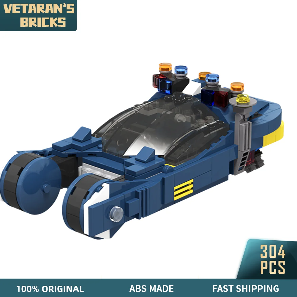 MOC Blade Runner Spinner 1982 Race Car Star Ships Wars Vehicle Model ...