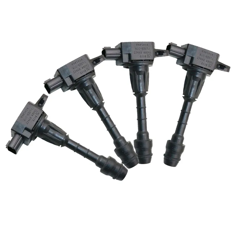 4PCS Ignition Coil For Nissan Cube March III Micra 03-10 K12 Note E11 ...