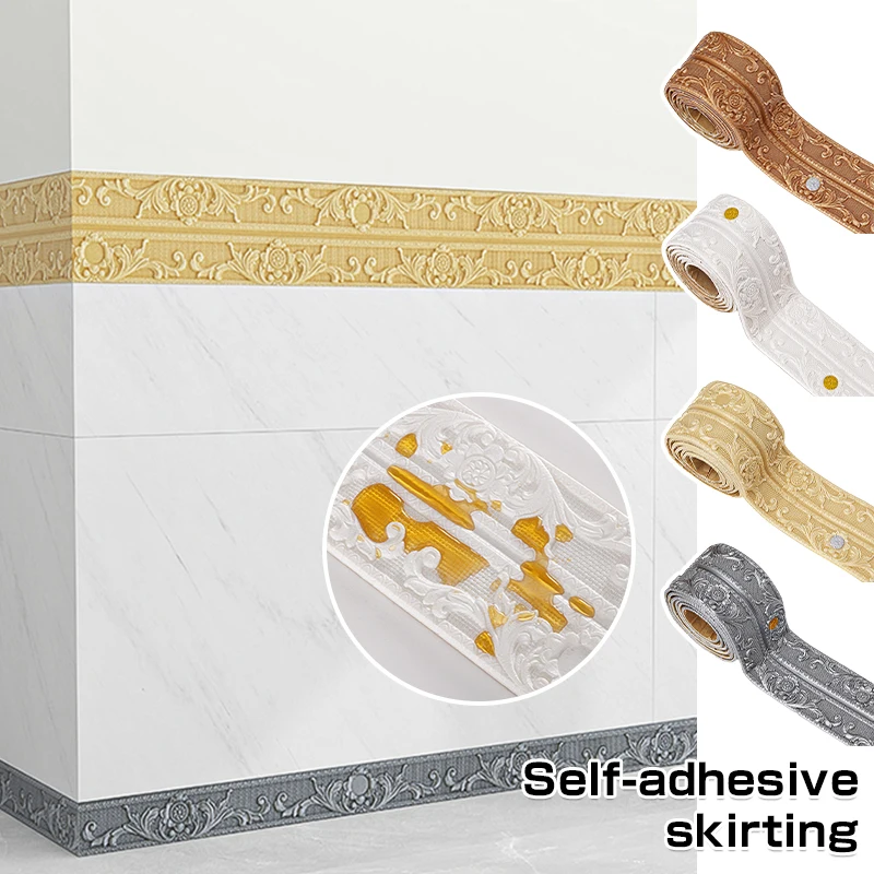 Embellecedor-de-pared-de-vinilo-autoadhesivo-impermeable-l-nea-de ...