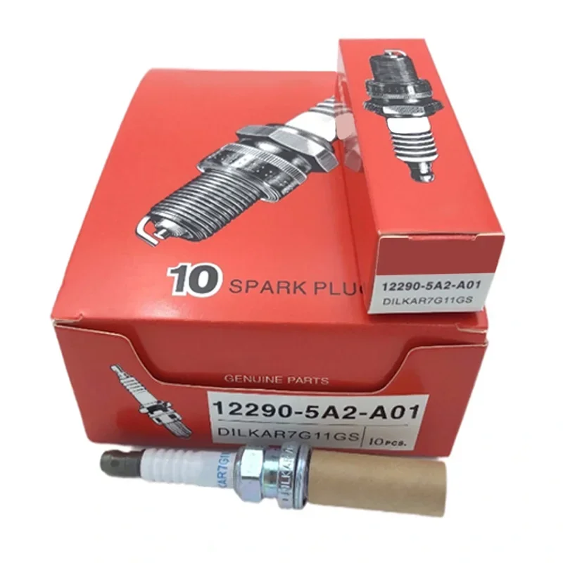 12290-5A2-A01-DILKAR7G11GS-4-6pcs-Dual-Iridium-Spark-Plug-For-Honda ...