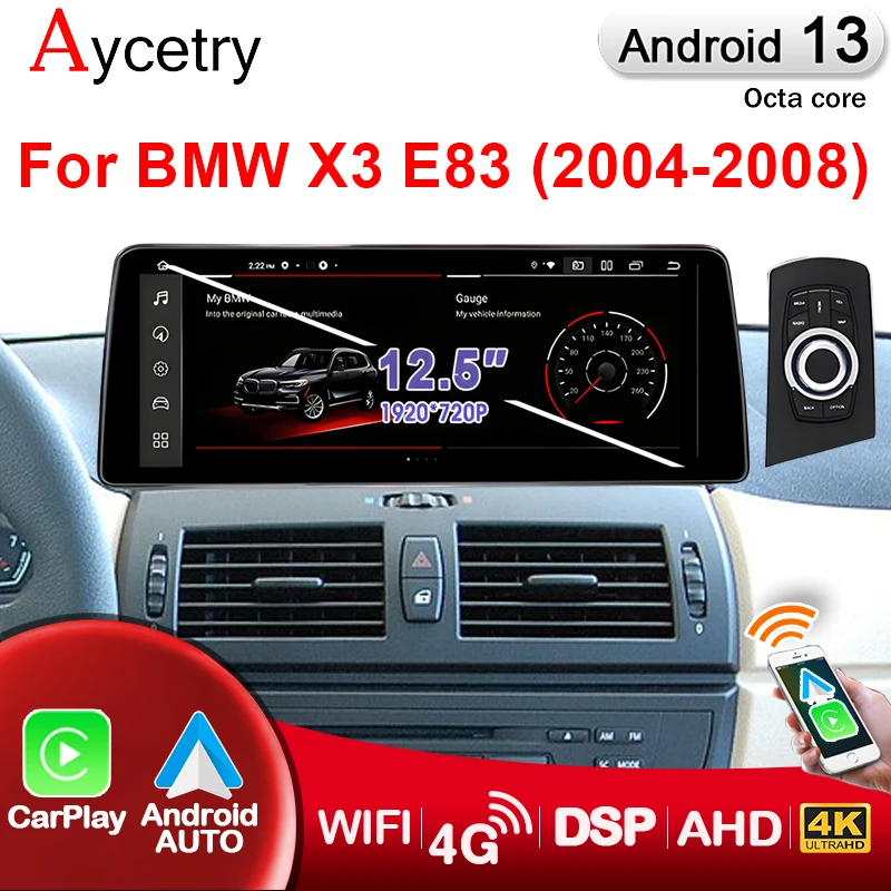 Android-Car-Radio-with-CarPlay-12-5-screen-For-BMW-X3-E83-2004-2009 ...