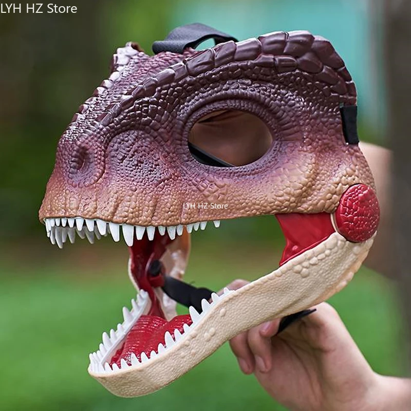 Dinosaur-Mask-with-Sound-Effect-Giganotosaurus-Dino-Toy-Open-Jaw-To ...