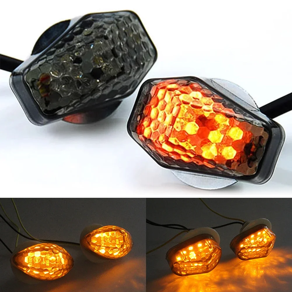 2Pcs DC 12V Motorcycle LED Turn Signal Light Motor Indicator Light Lamp ...