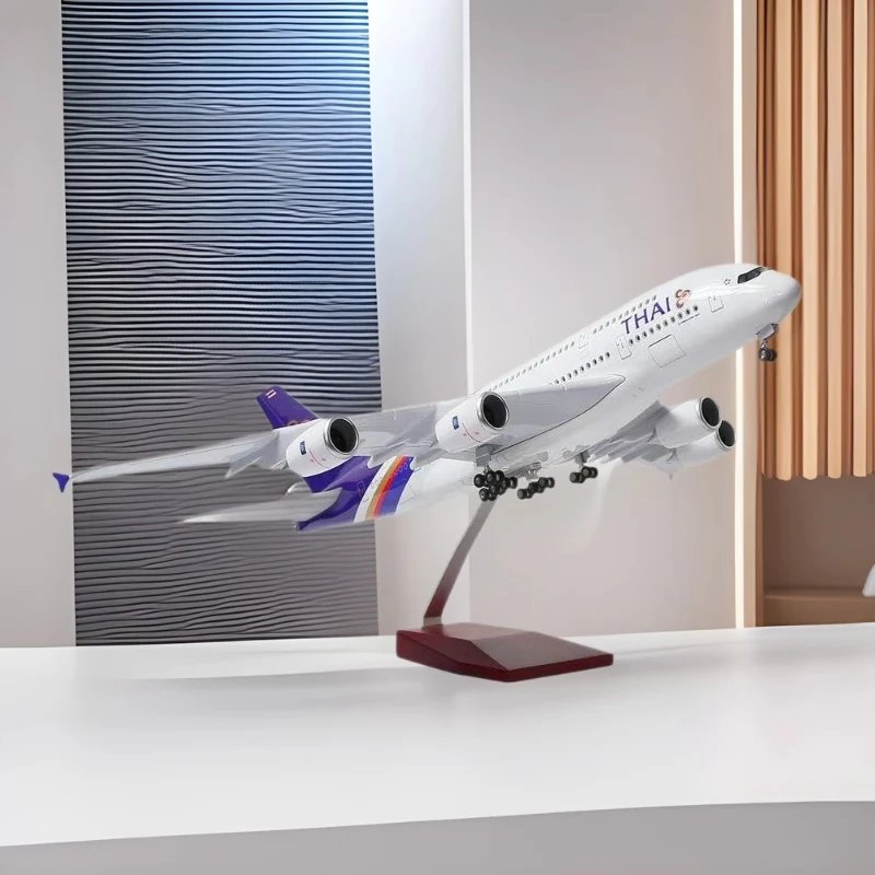 Large Toy Model Airplane 1:160 Scale Thai Airways A380 Plane Models ...