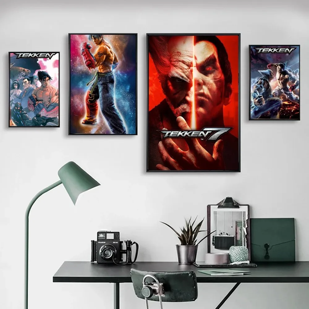 Classic-TEKKEN-Video-Game-Poster-No-Framed-Kraft-Club-Bar-Paper-Vintage ...