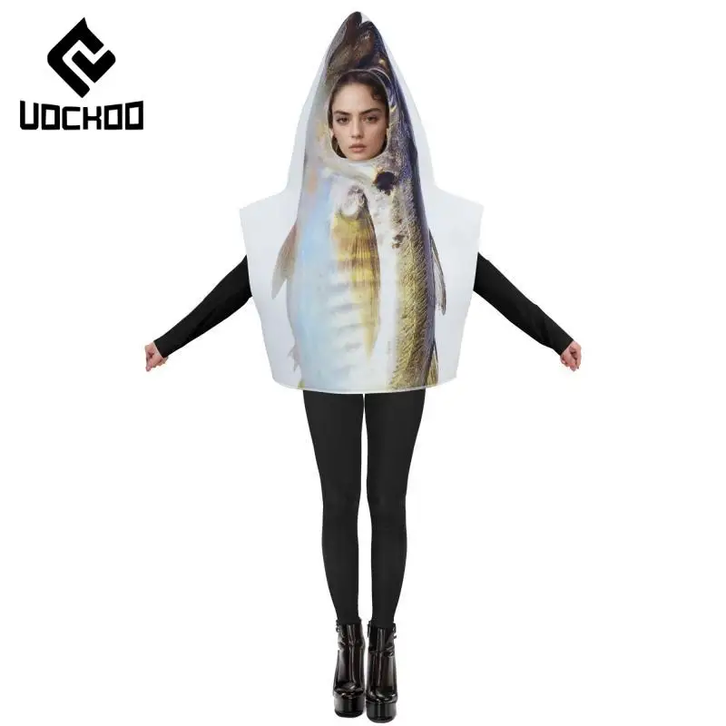 Fish Cosplay Costume Adult Carnival Party Bodysuits Fashion Funny Stage ...