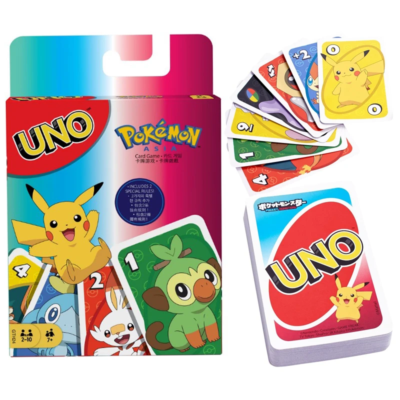 Pokemon Pikachu Anime Game figure Card UNO Game Family Funny ...