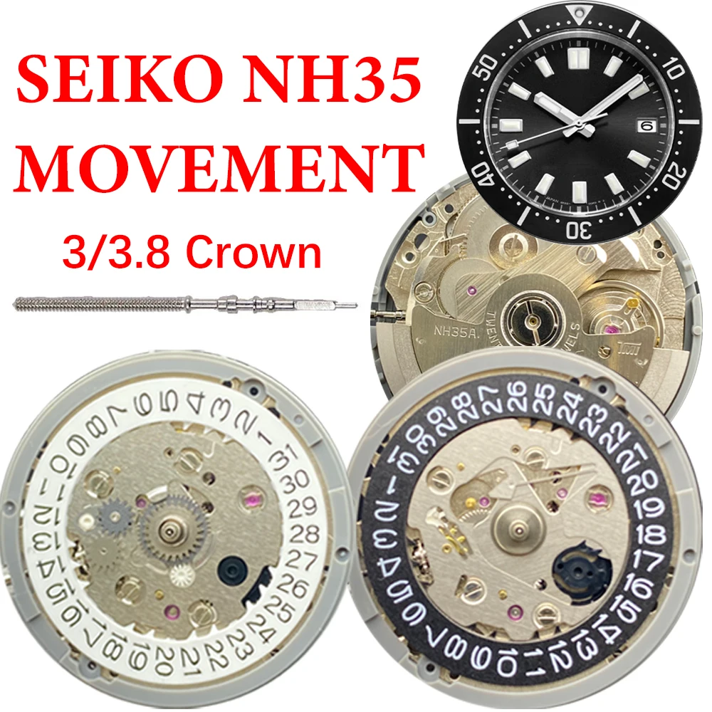 Seiko disco de movimiento mecánico automático para joyería, piezas de alta precisión, Original ...