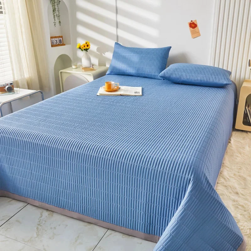 Double-sided-Quilted-Bedspread-Thickened-Print-Four-Seasons-Coverlet ...