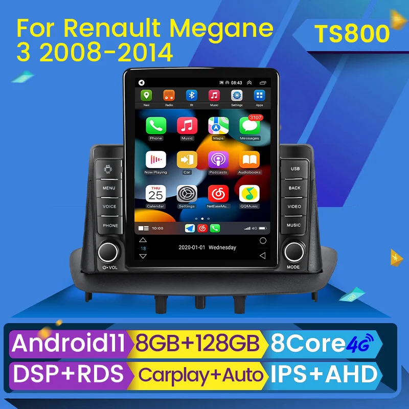 2din-Android-Autoradio-f-r-Renault-Megane-3-Fluence-2011-2016 ...
