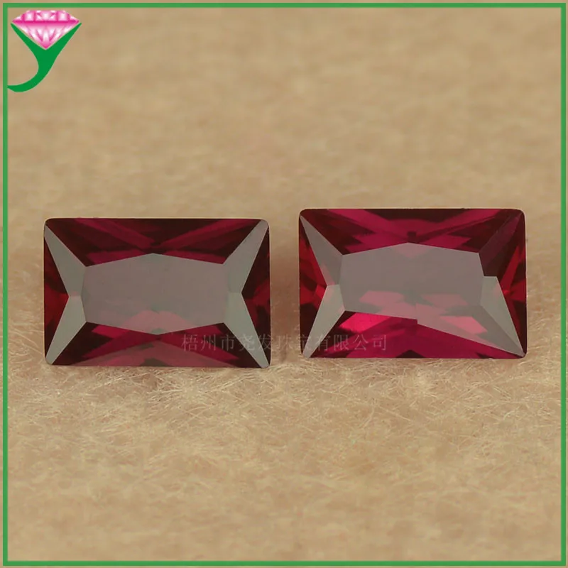8 # rubí rojo de Sri Lanka AAAAA + rubí oscuro en forma de rectángulo ...