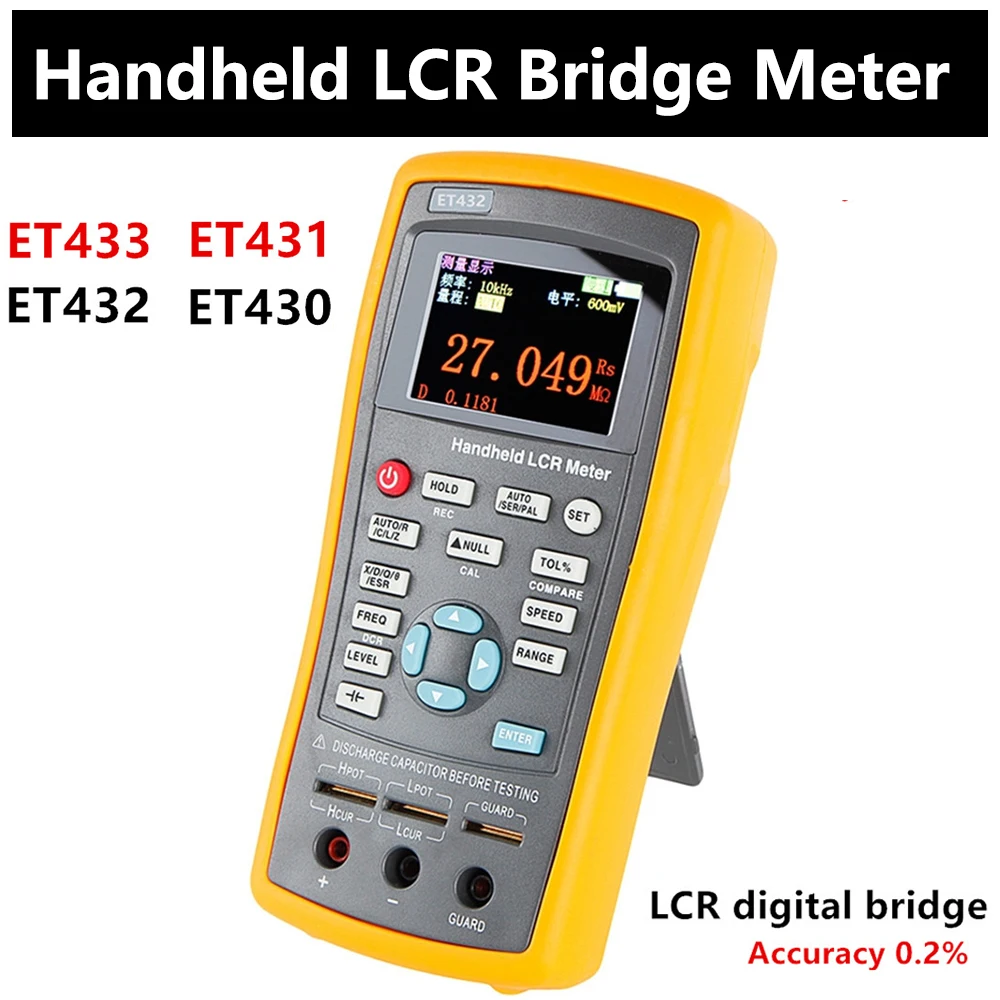High-Meter-Capacitance-Handheld-Meter-Precision-Resistance-ET430-ET431 ...