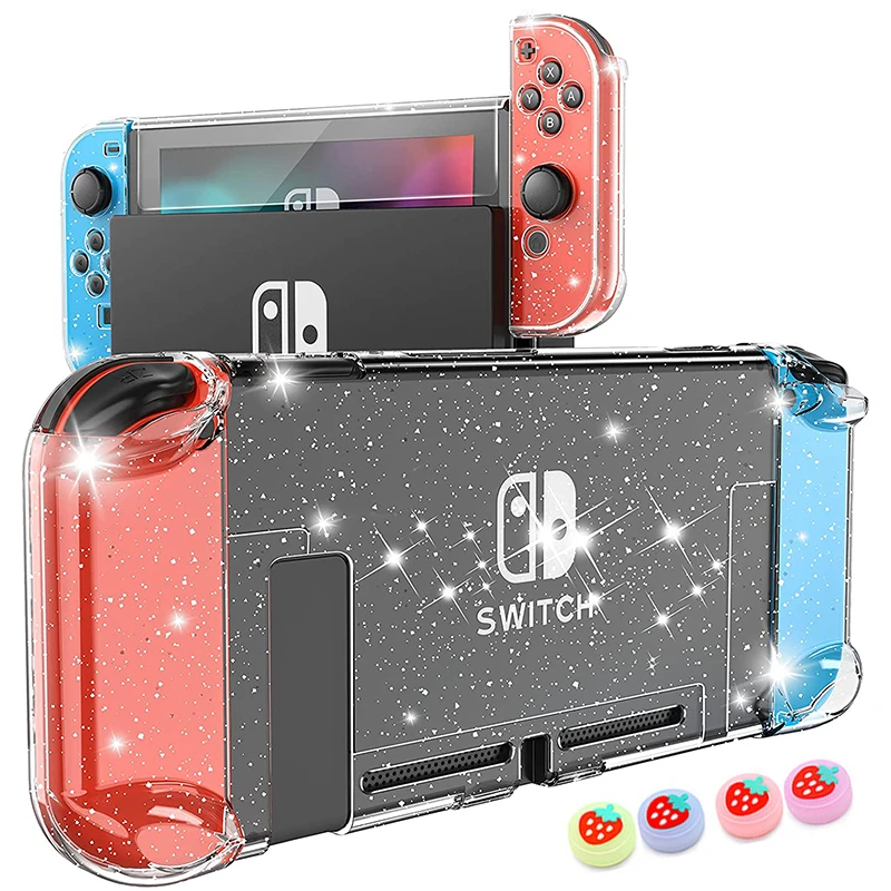 Glitter Crystal PC Transparent Case For Nintendo Nintend Switch NS NX ...