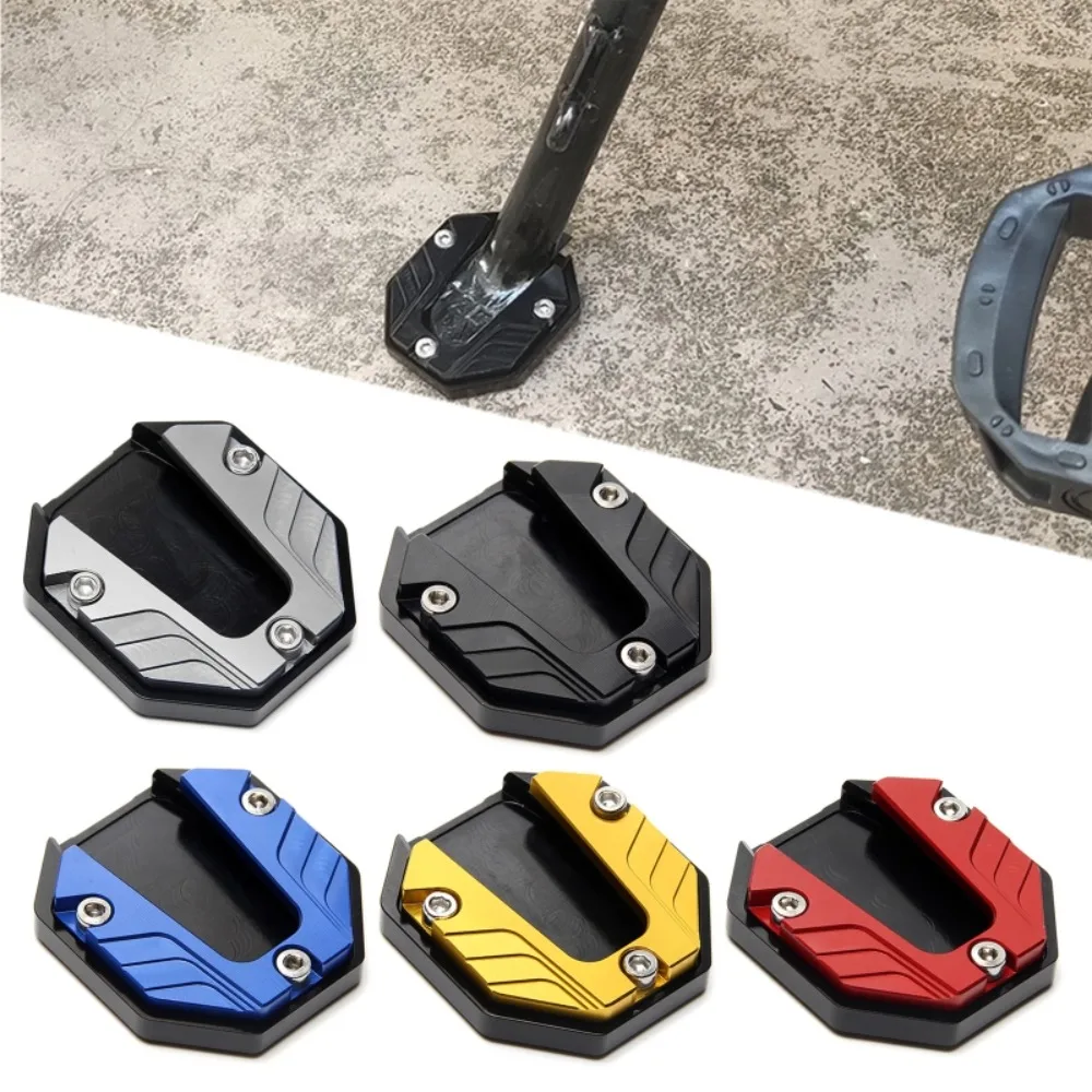 Motorcycle-Bike-Kickstand-Extender-Foot-Side-Stand-Support-Plate-Anti ...