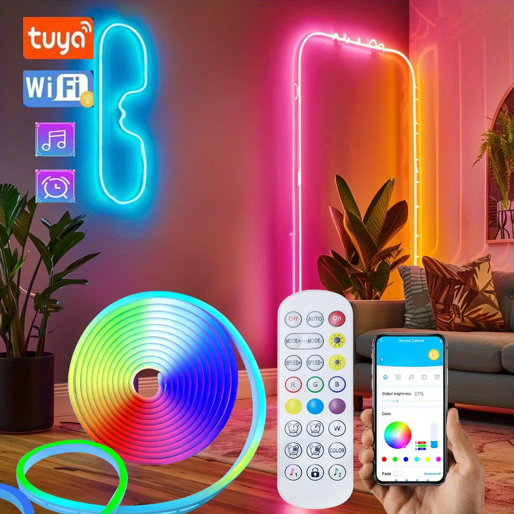 1-5M-Tuya-WiFi-USB-LED-RGB-Neon-Strip-Light-DC5V-Smart-Strip-Light-IP67 ...