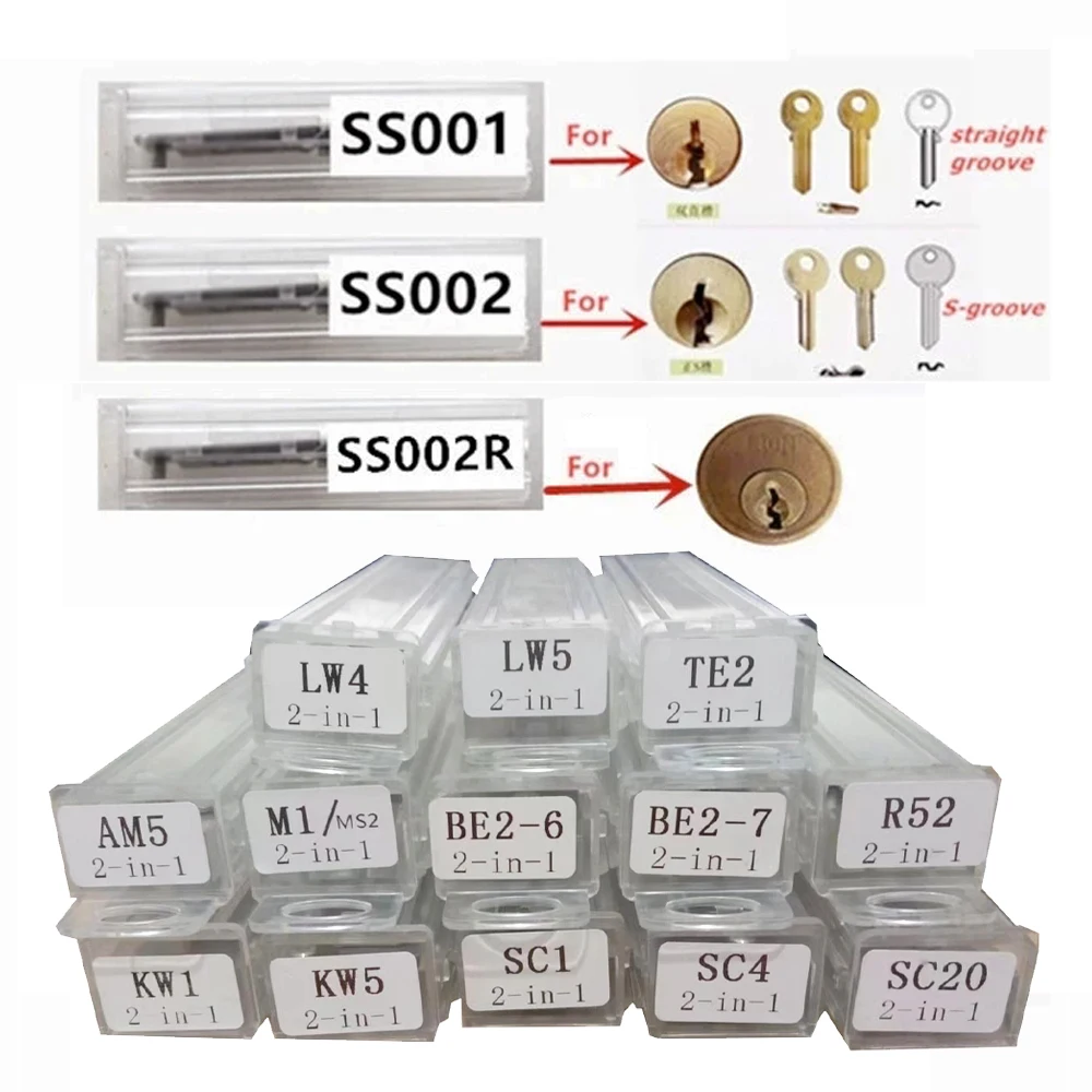 Lishi 2 In 1 Ss002 Tool Ss001 Ss001pro Ss002r Kw1 Kw5 Sc1 Sc4 Decoder ...