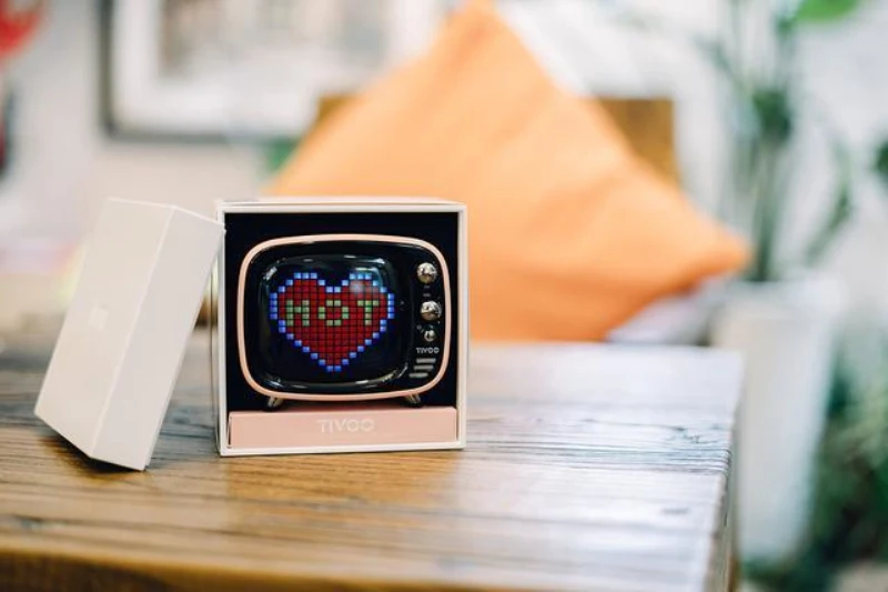 Divoom TIVOO Pixel TV Rosa Sem Fio Bluetooth Speaker APP Controle ...