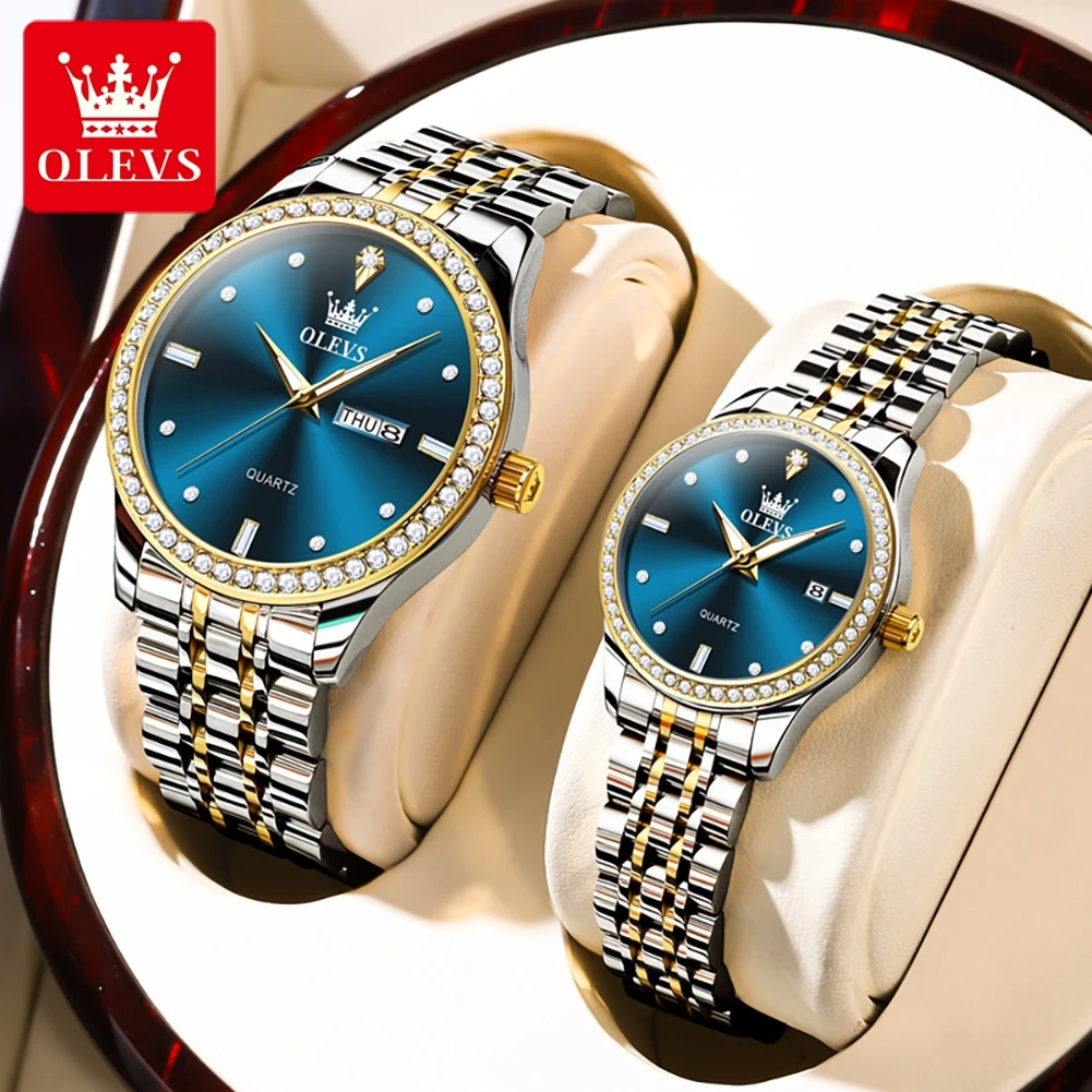 OLEVS-3625-Luxury-Business-Quartz-Couple-Watches-Stainless-Steel-Waterproof-Luminous-Watch-For ...