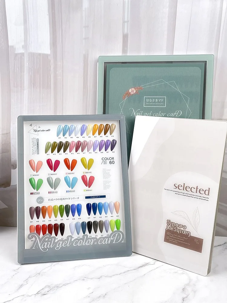 200-Colors-Acrylic-Color-Card-Board-Nail-Art-Color-Plate-Display-Book ...