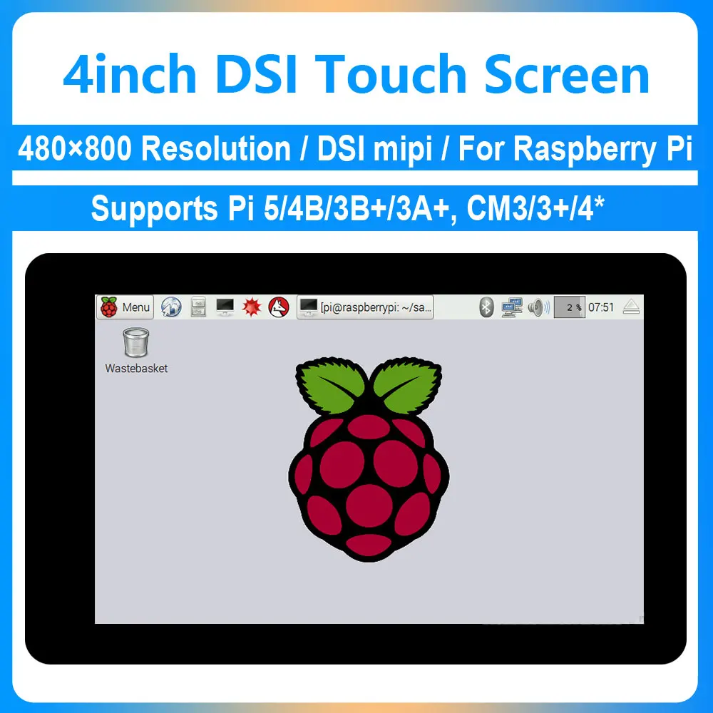 Raspberry-Pi-4inch-DSI-mipi-Interface-Capacitive-Touch-Screen-Display ...